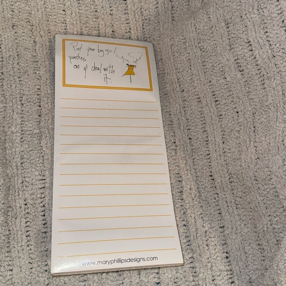 Mary Phillips | Office | Mary Phillips Designs Notepad Put On Your Big ...